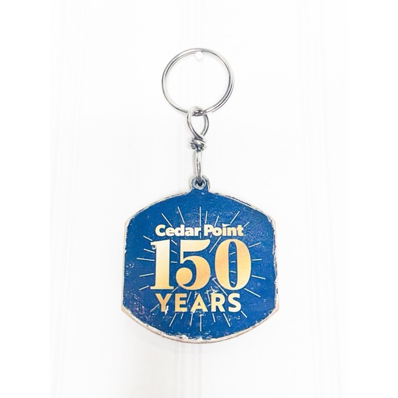 Toys | Cedar Point 15 Years Anniversary Keychain Blue Souvenir Key Ring ...